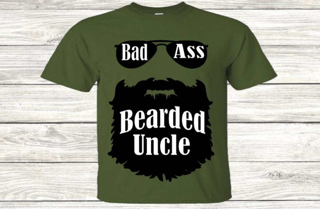 Bad Ass Bearded Uncle, Uncles With Beards, SVG PNG - Etsy