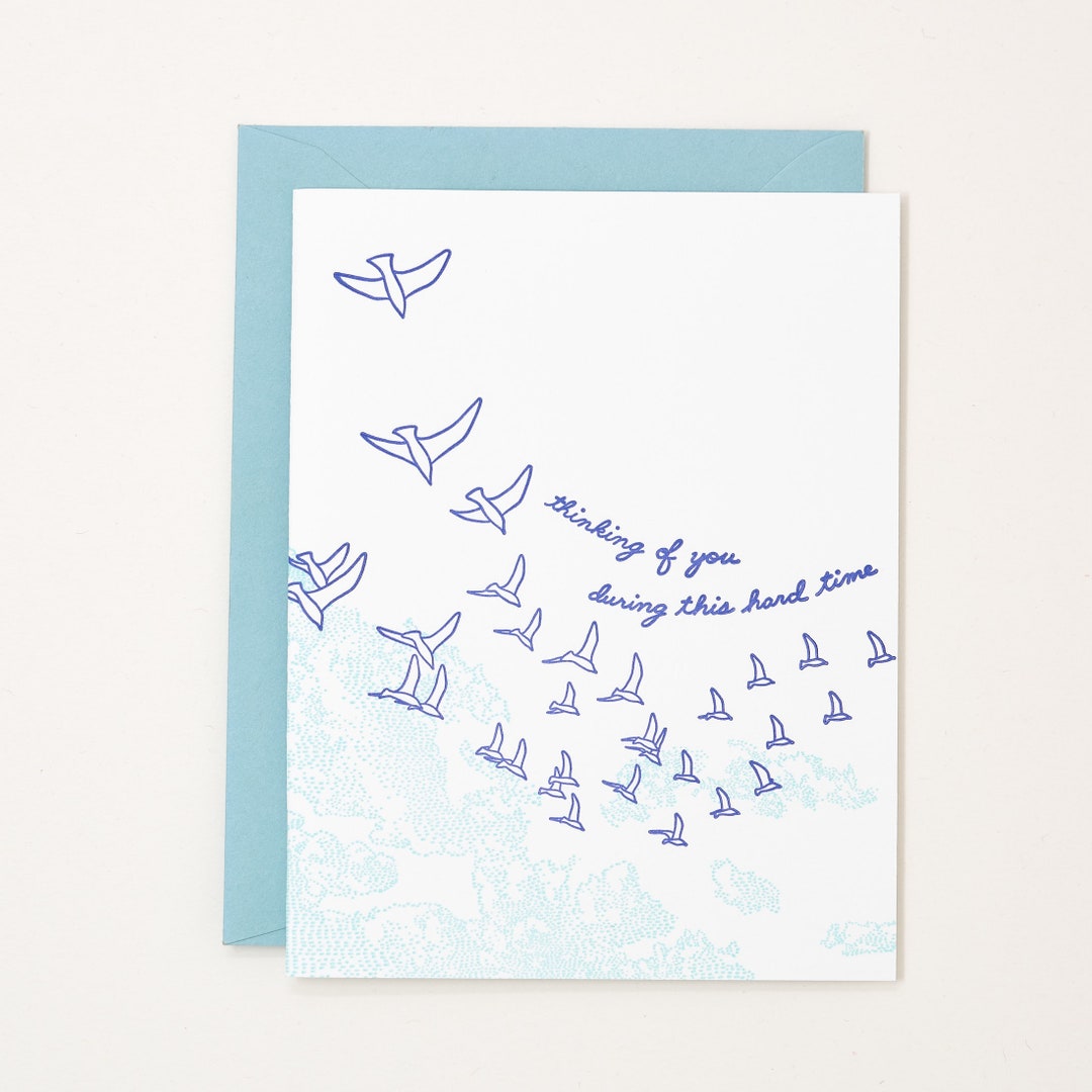 Thinking of You During This Hard Time Card Miss You Card - Etsy