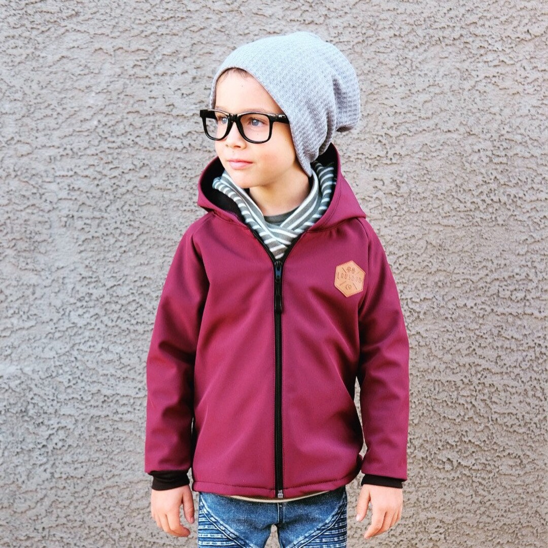 Maroon Toddler Boy Softshell Jacket - Etsy