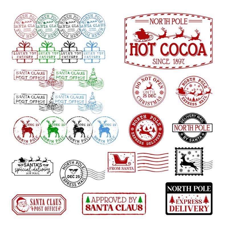 North Pole Postmark - Etsy