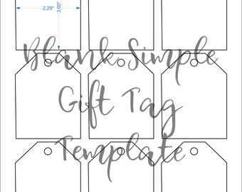 Gift tag template | Etsy