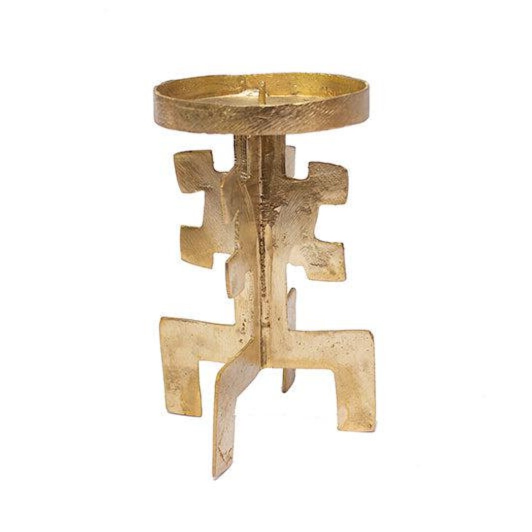 Ghanaian Ashanti Brass Big Pillar Candle Holder 'excellence' - Etsy