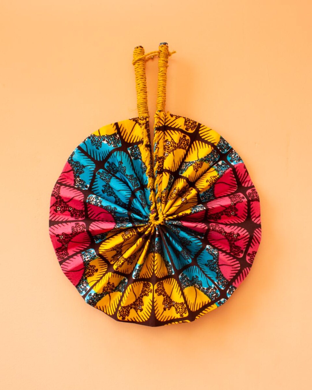 Ghanaian Wax Cotton Fabric Fan 'volta' - Etsy