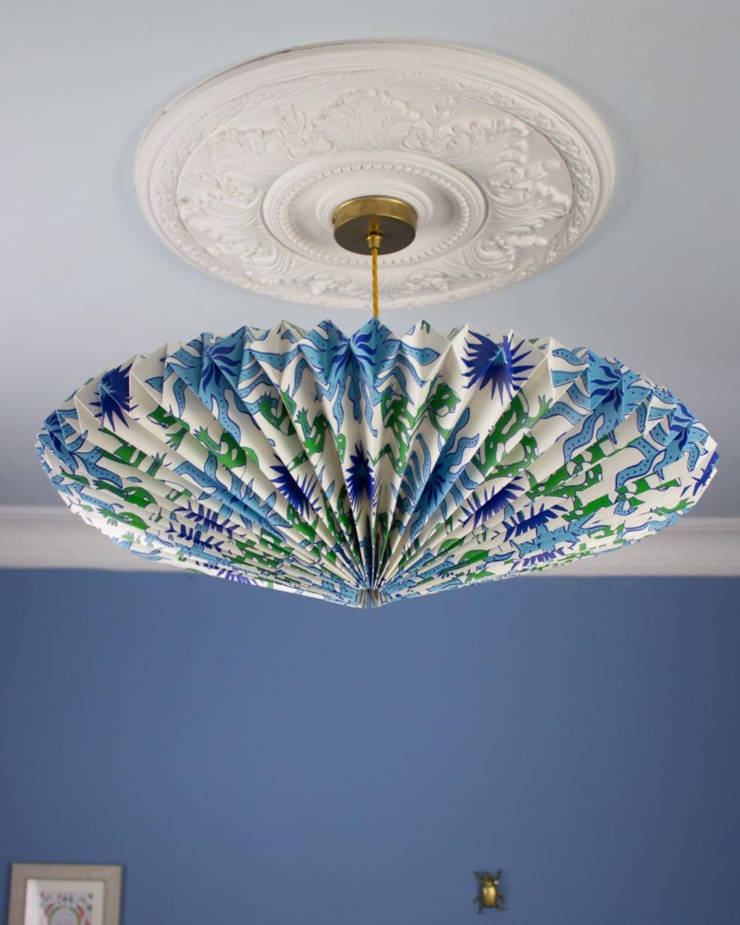 Origami Paper Lightshade Eclipse 'dancing Lizards' - Etsy