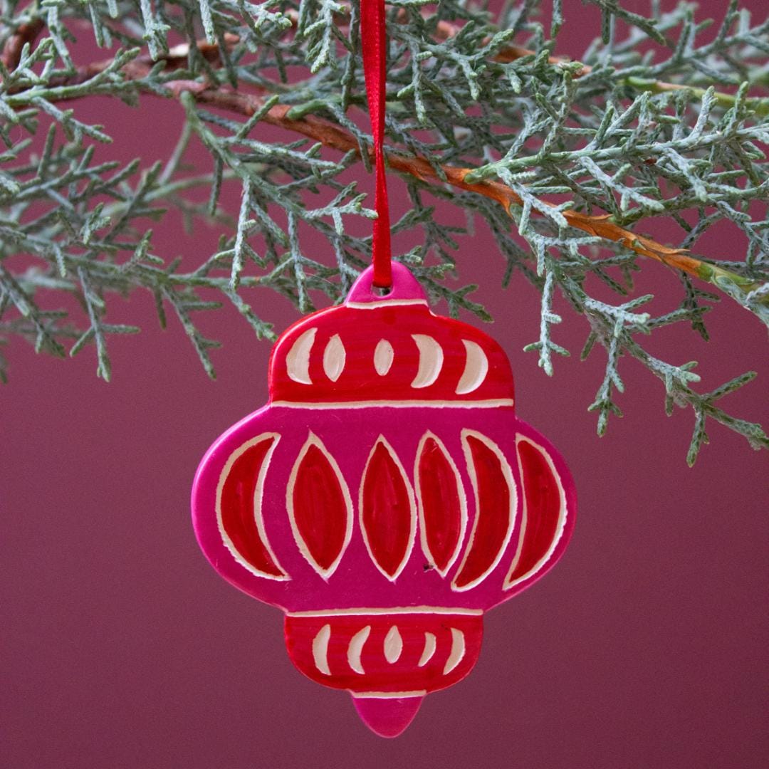 Kenyan Soapstone Christmas Tree Decoration 'vintage Baubles - Edith' - Etsy