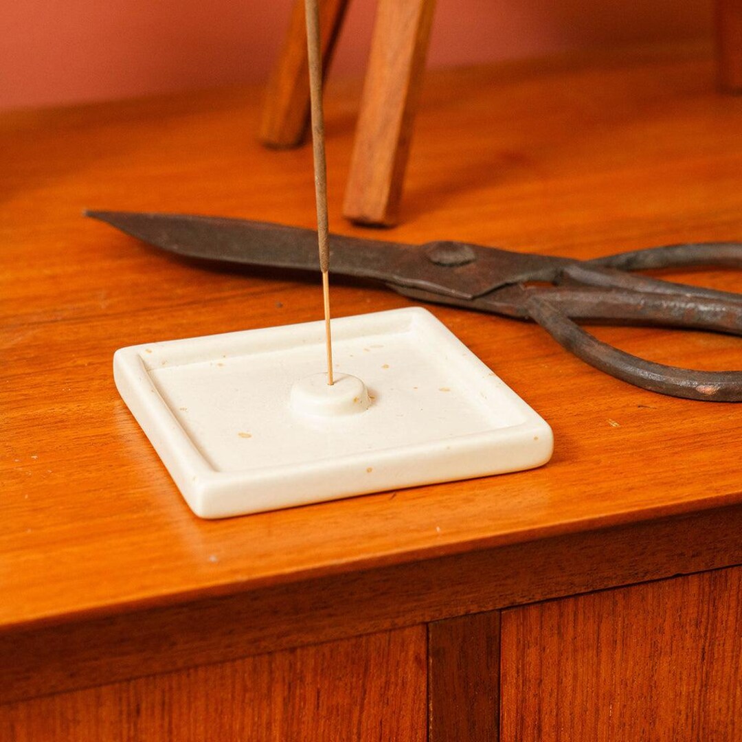 Kenyan Soapstone Square Ridged Incense Holder 'natural' - Etsy