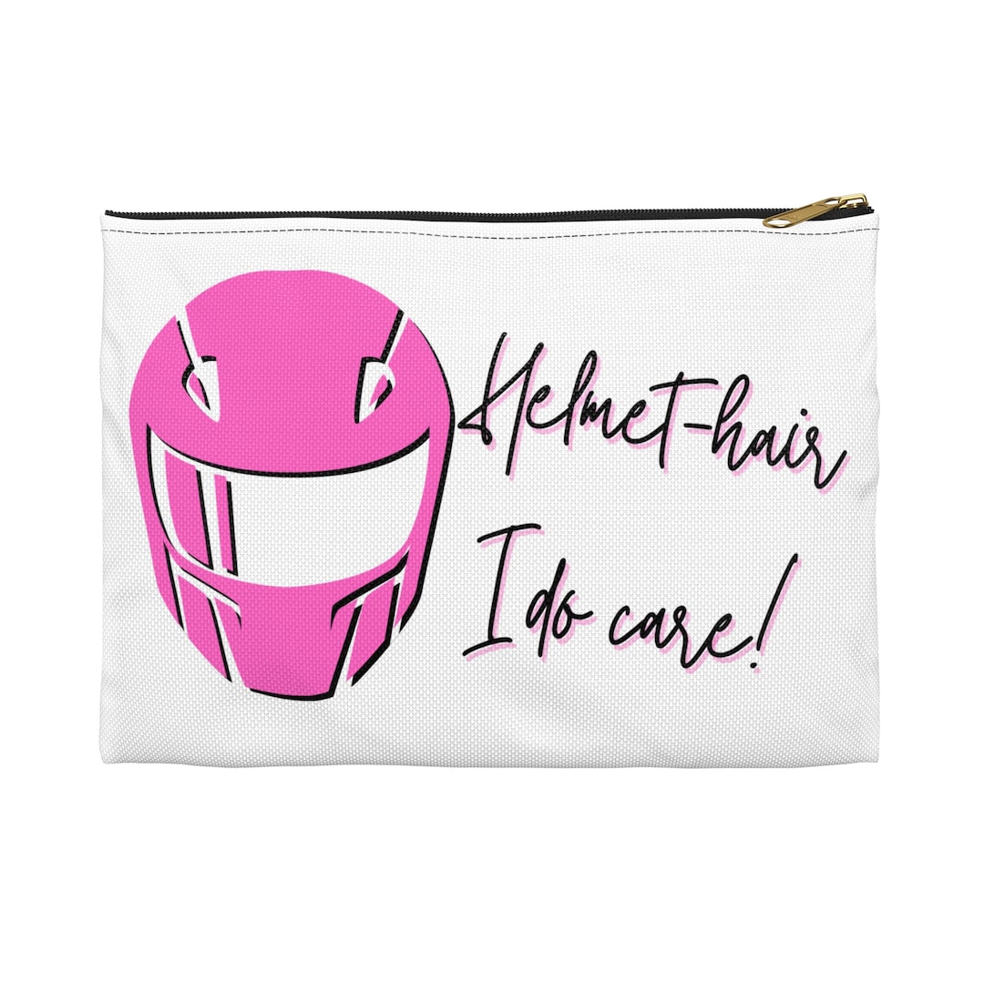 Helmet Hair Accessory Pouch, Cute Hair Care Design, Small Makeup Bag ...