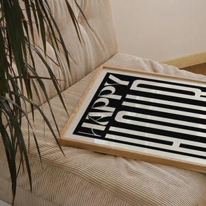 Trendy Happy Hour Print, Trendy Quote Print, Quote Art Poster, Kitchen ...