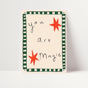 You Are Magic Print, Nursery Print, Bedroom Art, Illustration Wall Art ...
