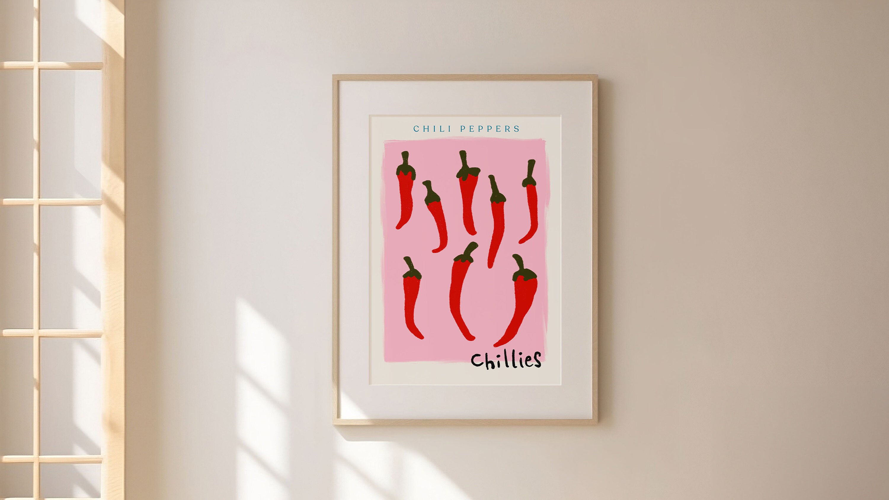 Chili Peppers Print, Chillies Poster, Kitchen Poster, Fruit Print ...