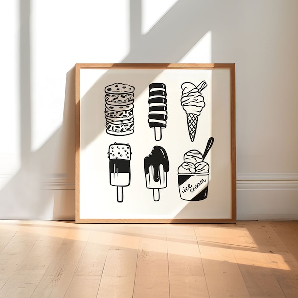 Ice Cream Print - Etsy