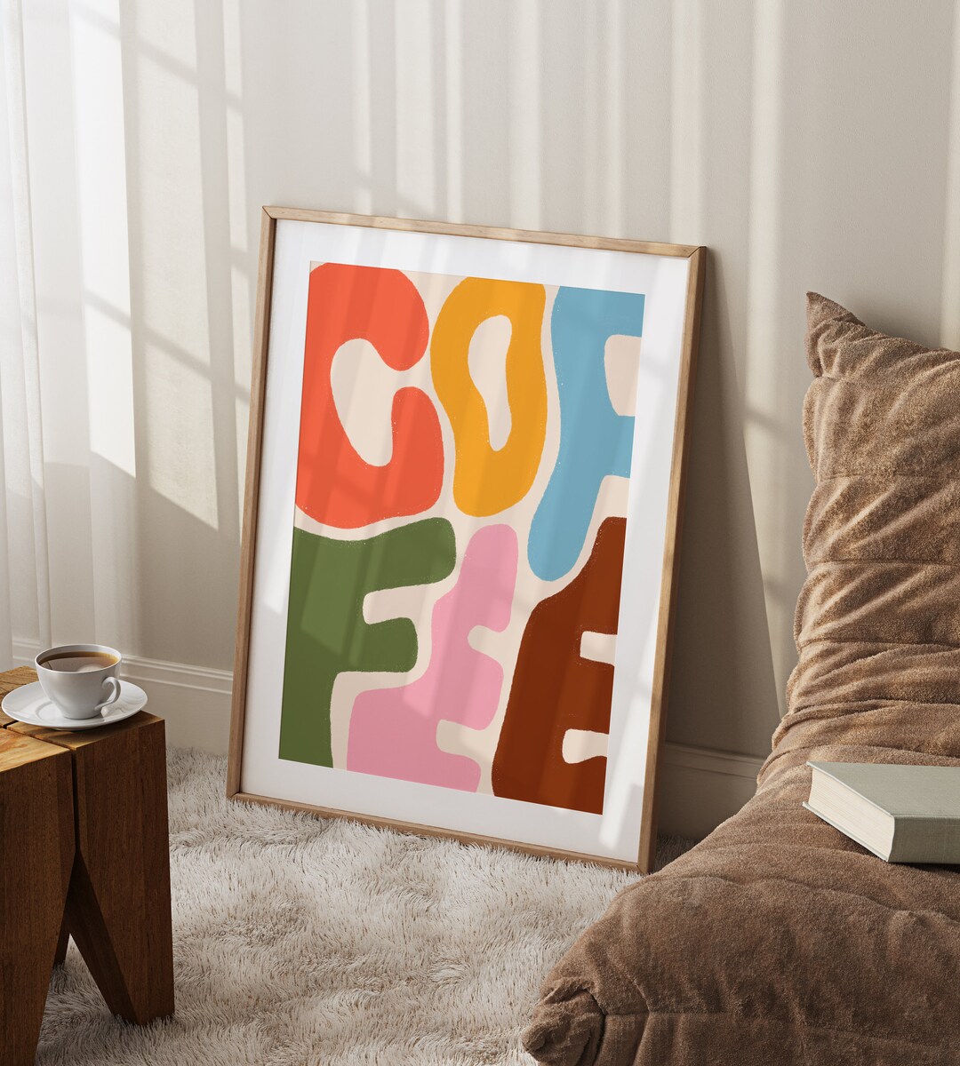 Coffee Type Print Coffee Poster Kitchen Wall Art Kitchen - Etsy