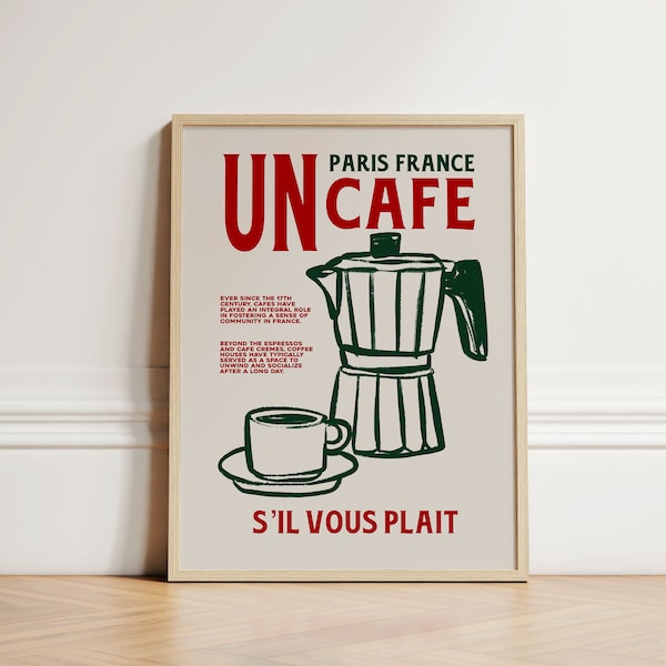 Cafe Posters Retro - Etsy