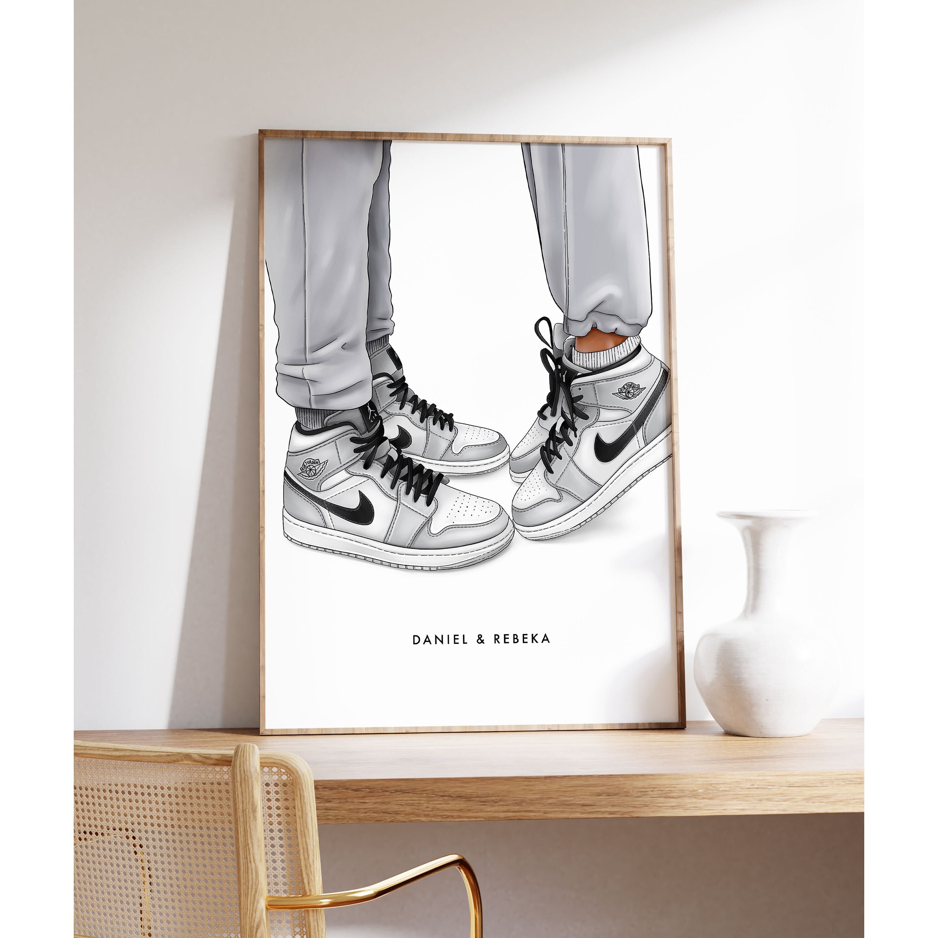 Personalised Names Sneakers Print Custom Skin Trainers - Etsy UK