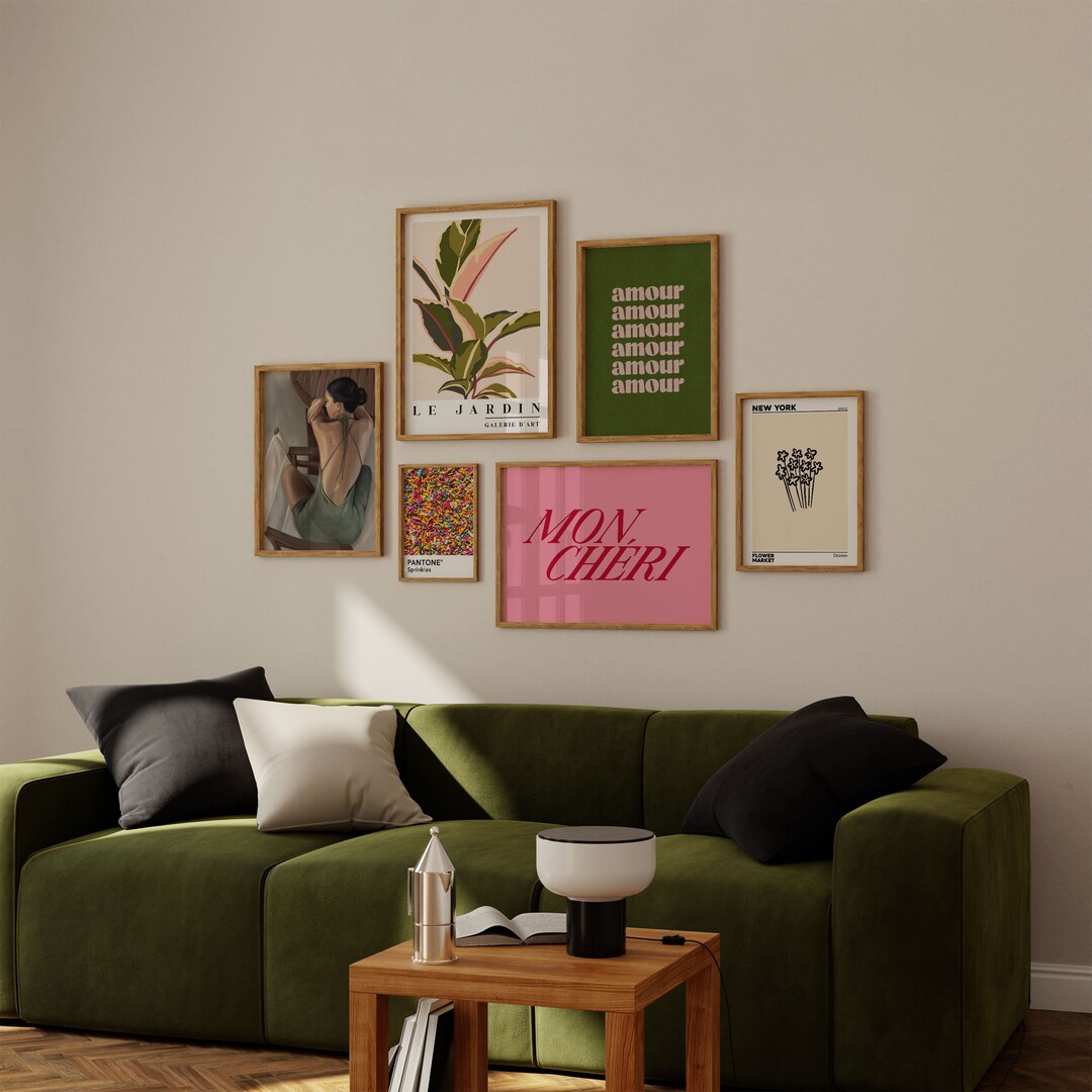 Gallery Wall Set, Print Sets, Trendy Art Posters, Wall Art, Set of 6 ...