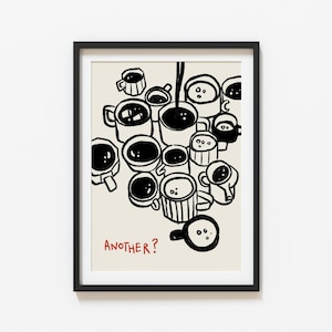 Another Coffee Print, Coffee Poster, Kitchen Wall Art, Kitchen Decor ...