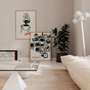 Set of 2 Cafe Prints, Coffee Prints, Cafe Prints, Gallery Wall Prints ...