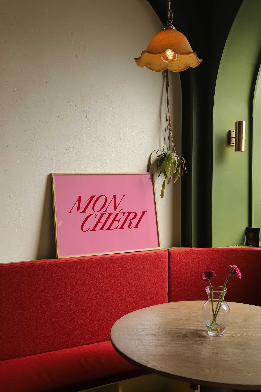 Buy Mon Cheri Poster Mon Cheri Trendy Print French Print Retro Online in India - Etsy