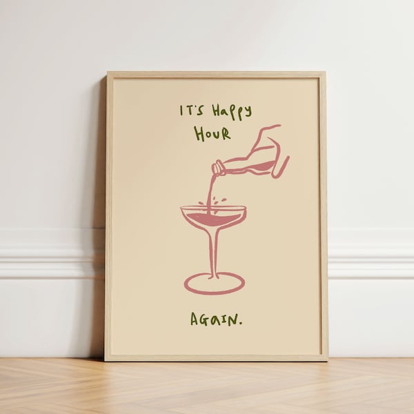 Happy Hour Club Vintage Sign - Etsy