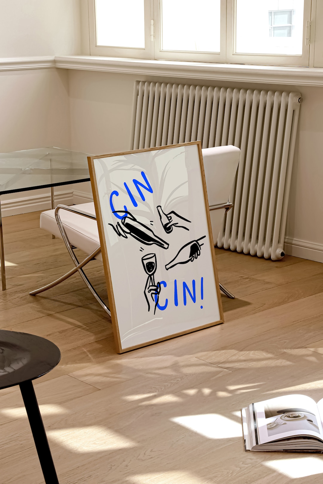 Trendy Cin Cin Poster Ink Bleed Style Cheers Print Wine - Etsy