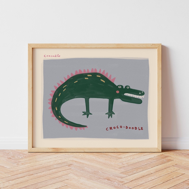 Crocodile Print - Etsy