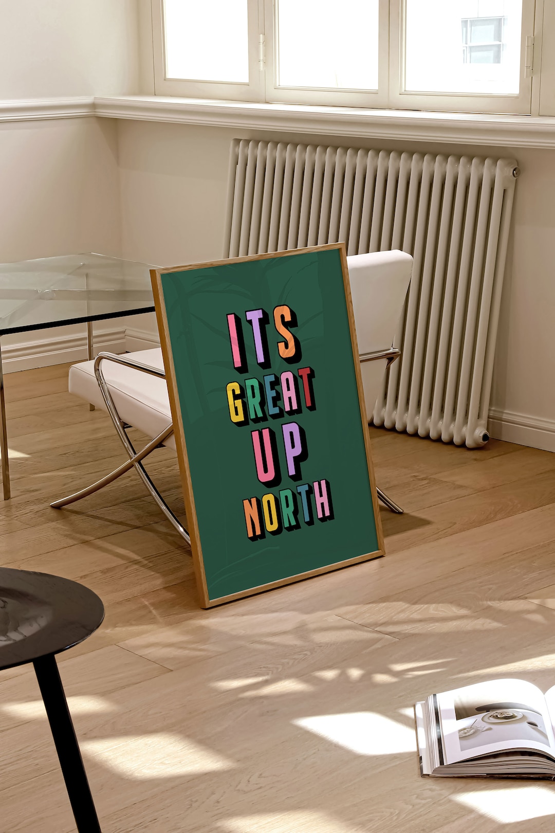 It's Great up North Print, Northern Quote, Northern Print, Colourful ...
