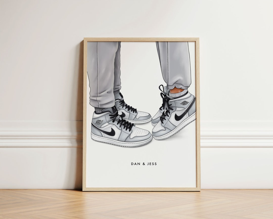 Personalised Names Sneakers Print, Custom Skin, Trainers Print ...