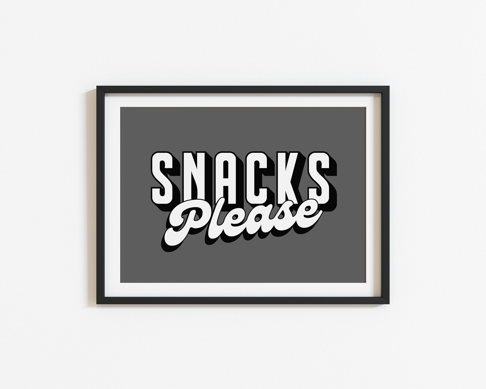 Snacks Print, Snacks Poster, Retro Poster, Trendy Poster, Kitchen Art ...