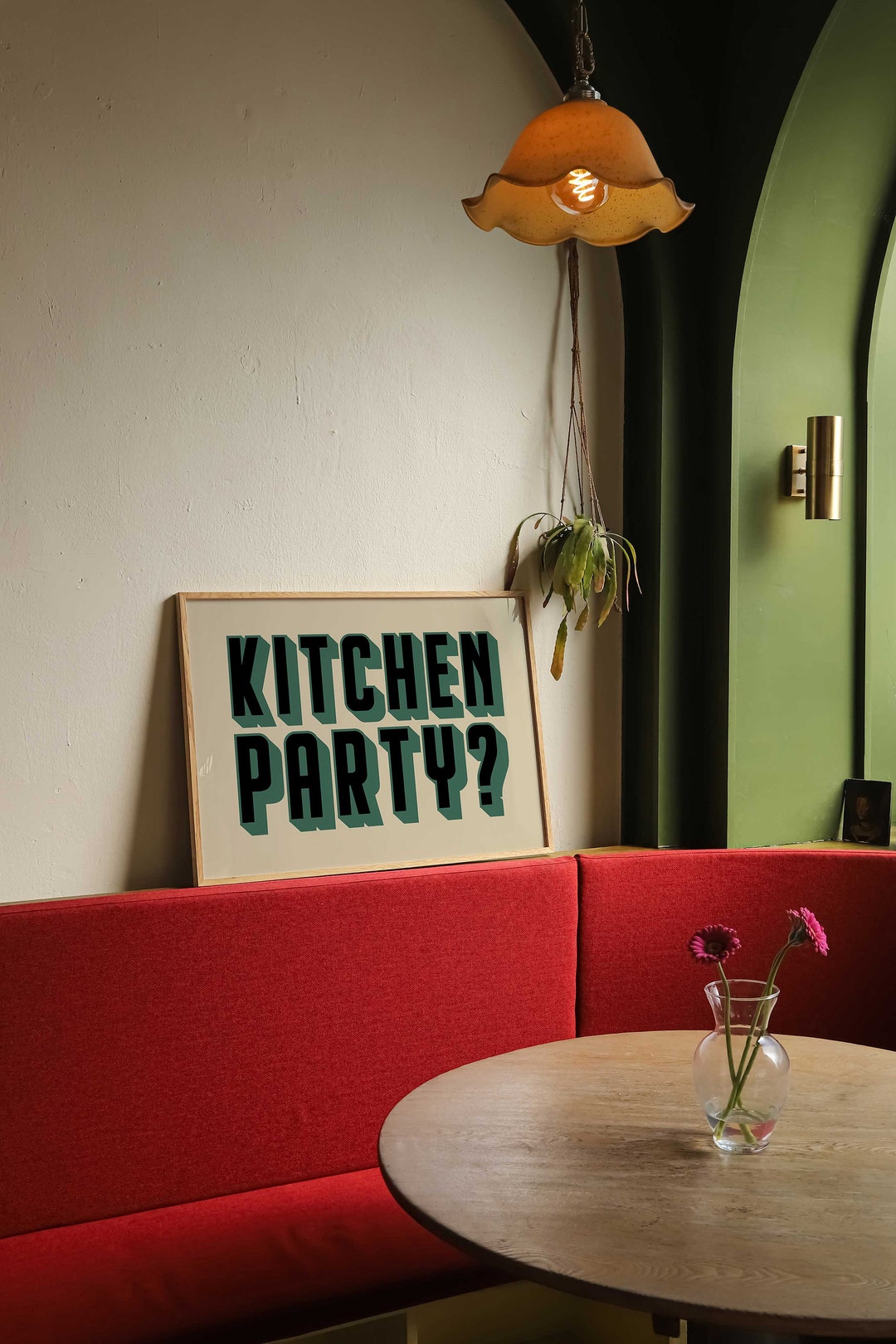 Kitchen Party Print Kitchen Disco Poster Retro Kitchen - Etsy