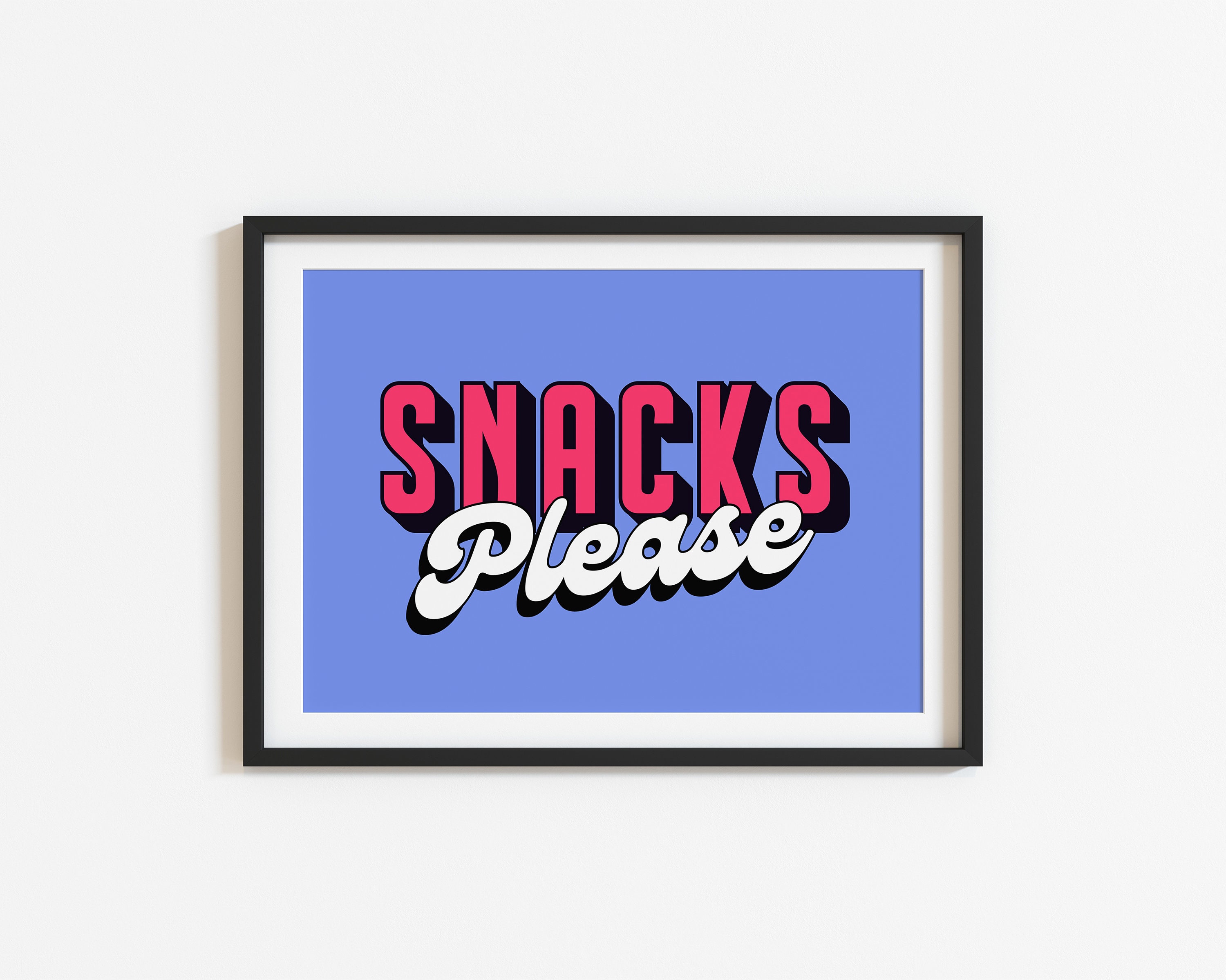 Snacks Print, Snacks Poster, Retro Poster, Trendy Poster, Kitchen Art ...