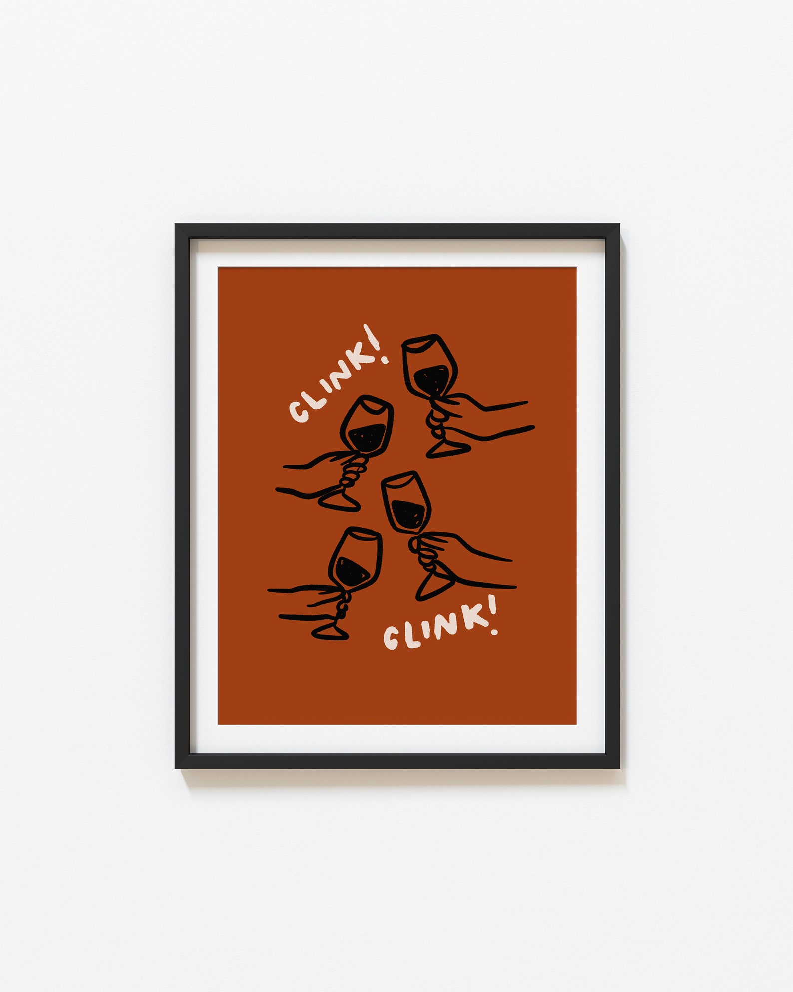 Cheers Print Ink Bleed Clink Clink Trendy Wine Print Wine - Etsy UK