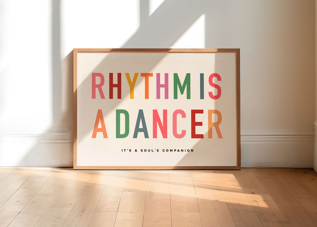 Rhythm is a Dancer Print, Trendy Lyrics Print, Lyrics Poster, Music ...