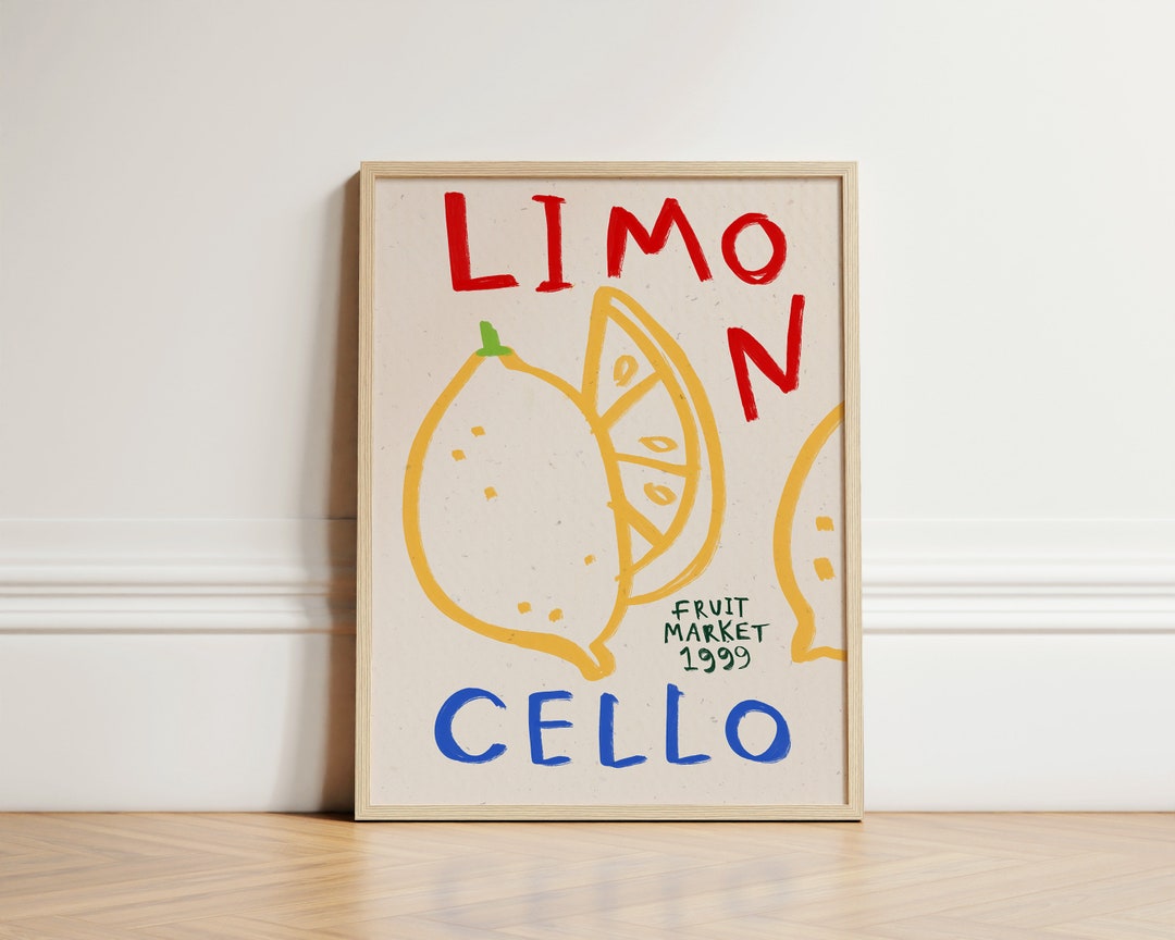 Limoncello Print, Print Wall Art, Summer Wall Art, Kitchen Prints, Wall ...