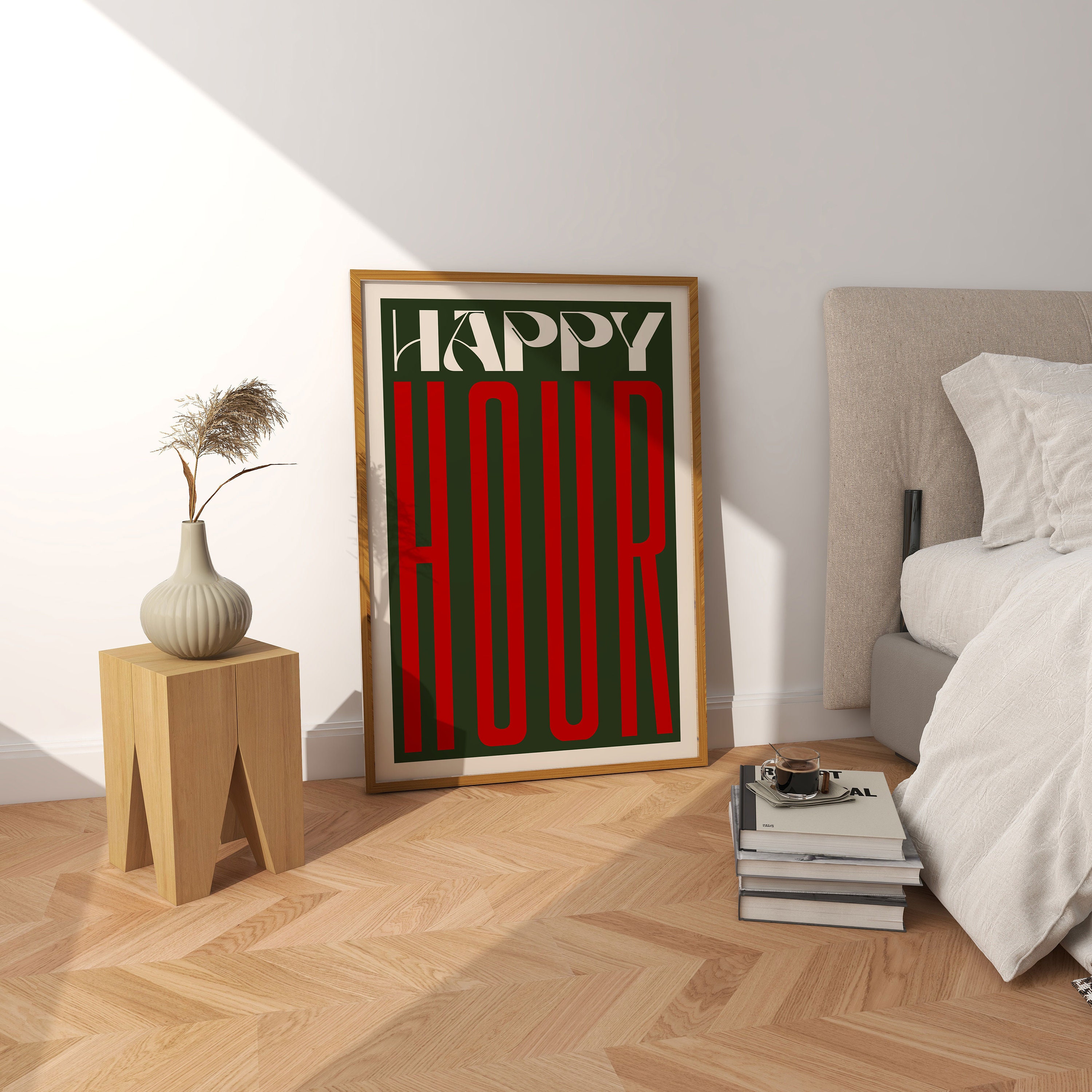 Trendy Happy Hour Print Trendy Quote Print Quote Art Poster - Etsy UK