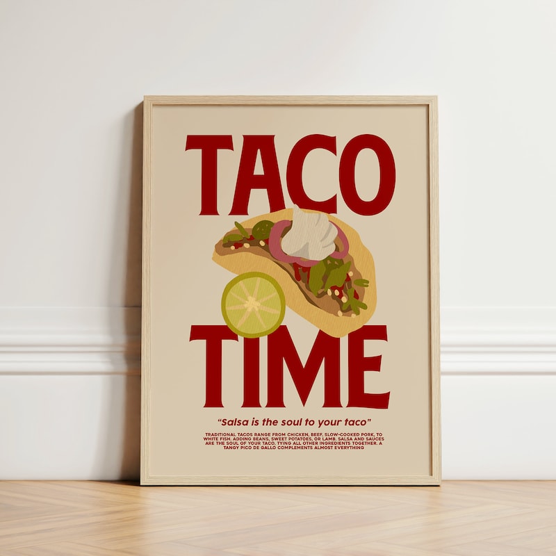 Taco Poster - Etsy