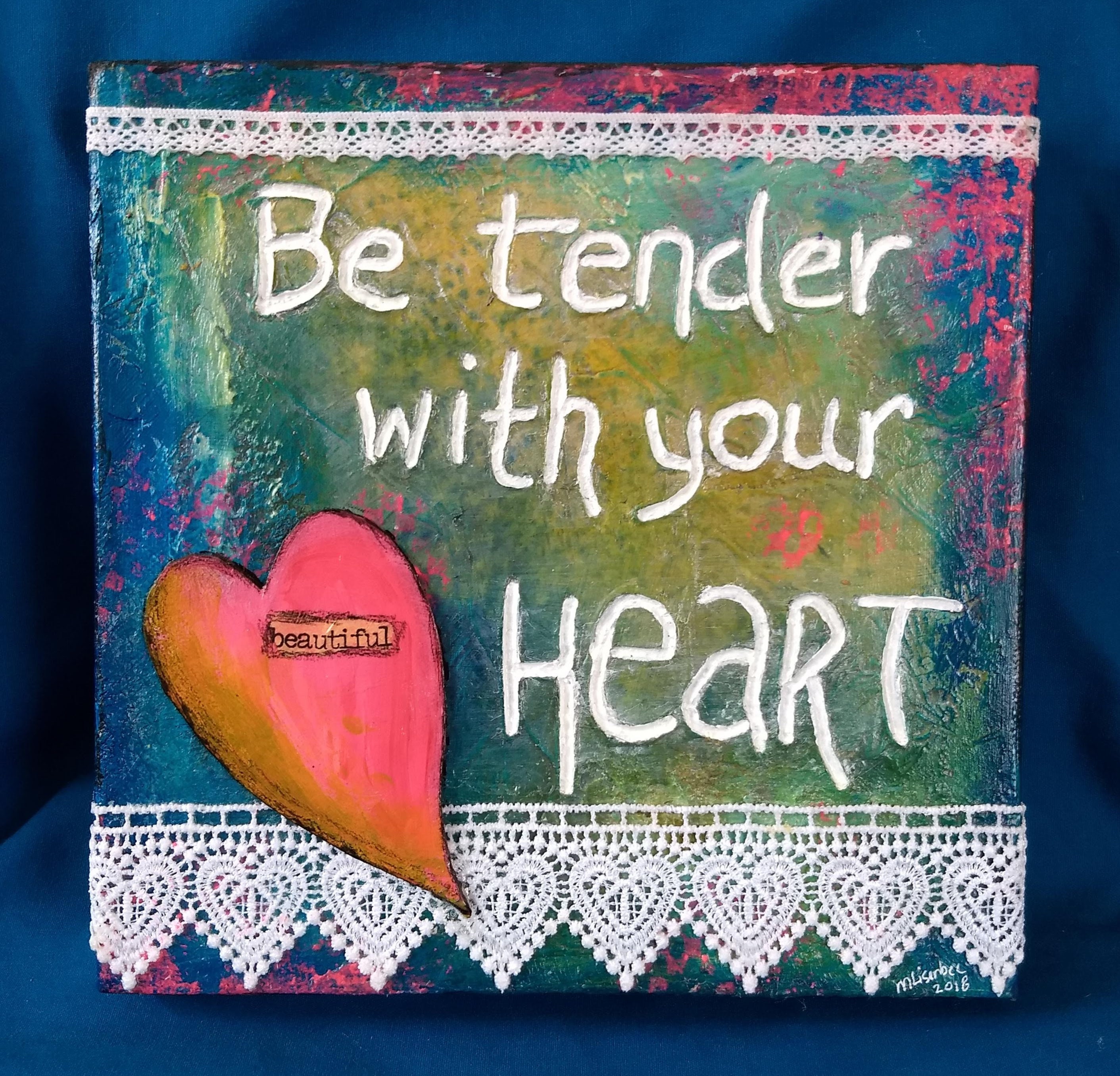 Original Artwork - Be Tender With Your Heart - Etsy