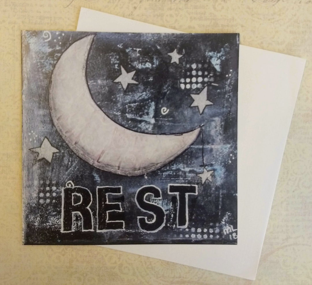 Greeting Card - Rest, Inspirational Card, Encouraging Card - Etsy