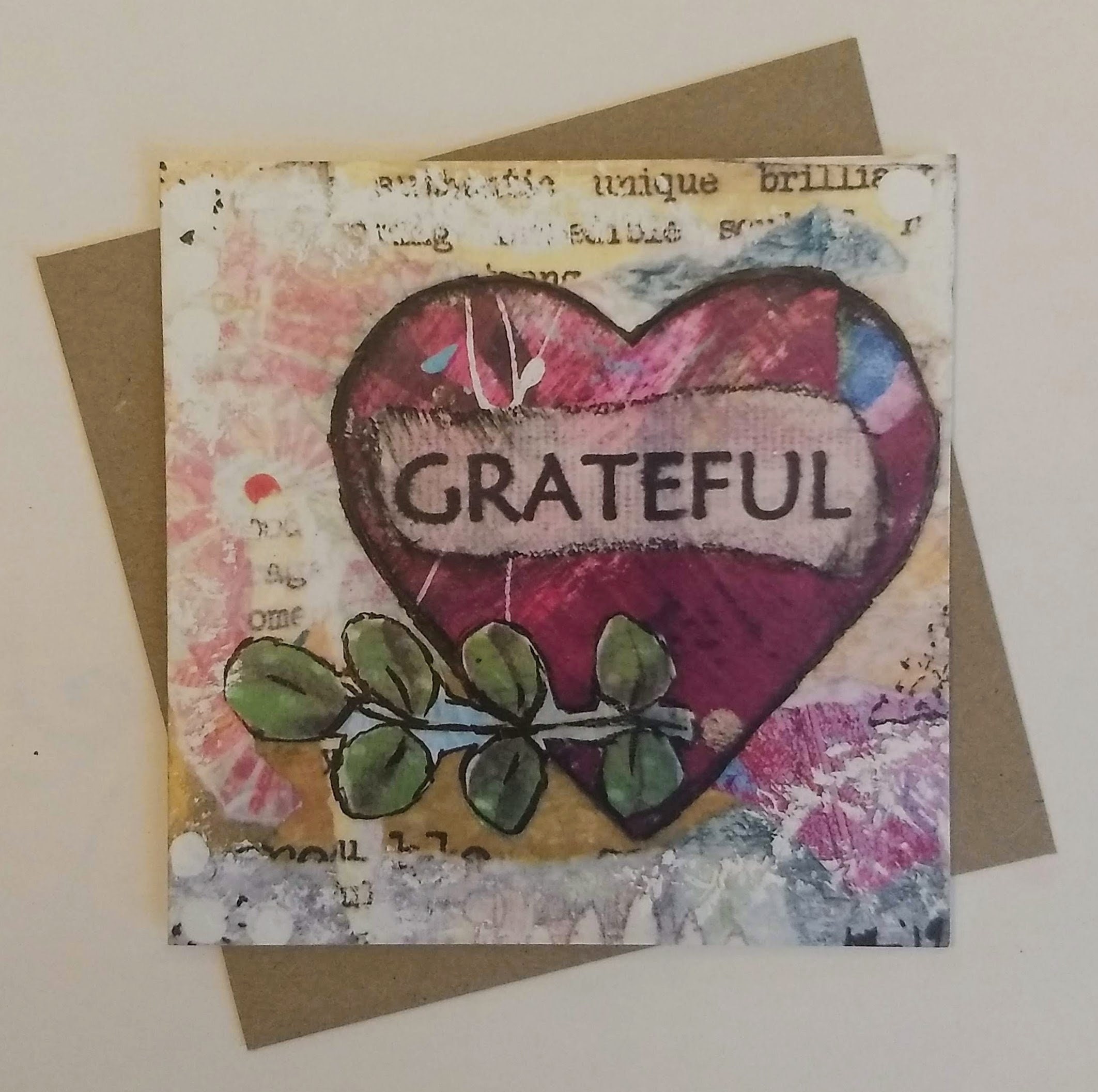 Greeting Card Grateful Inspirational Card Encouraging - Etsy