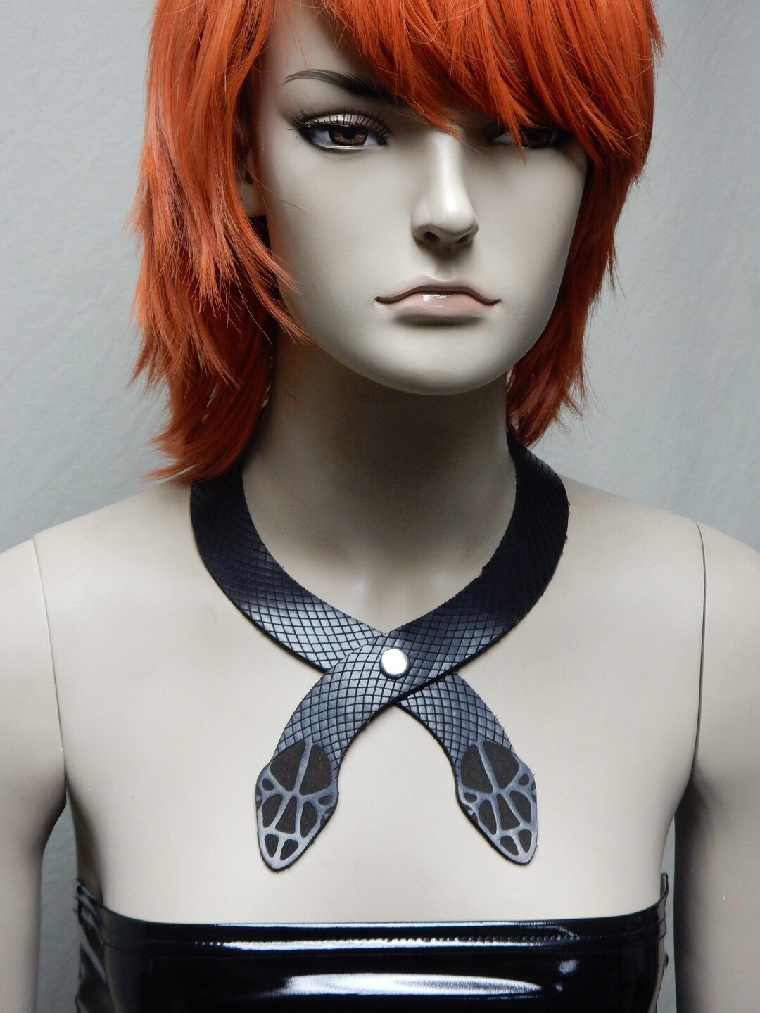 Gothic Leather Snake Choker - Etsy