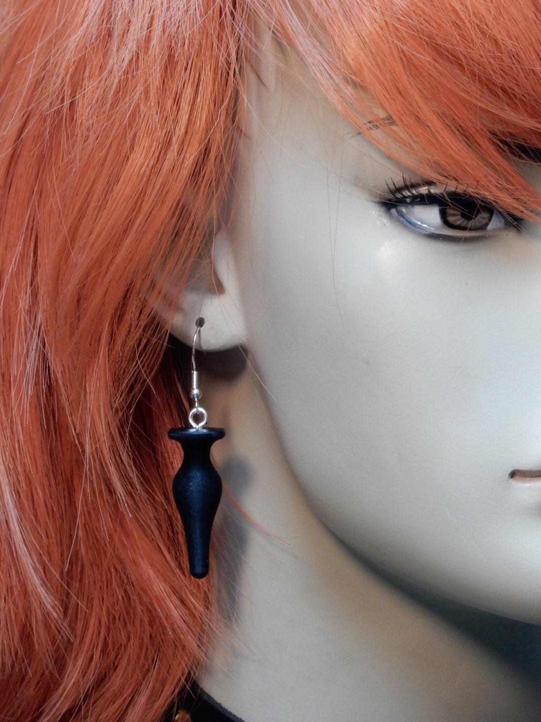 Black Butt Plug Earrings - Etsy