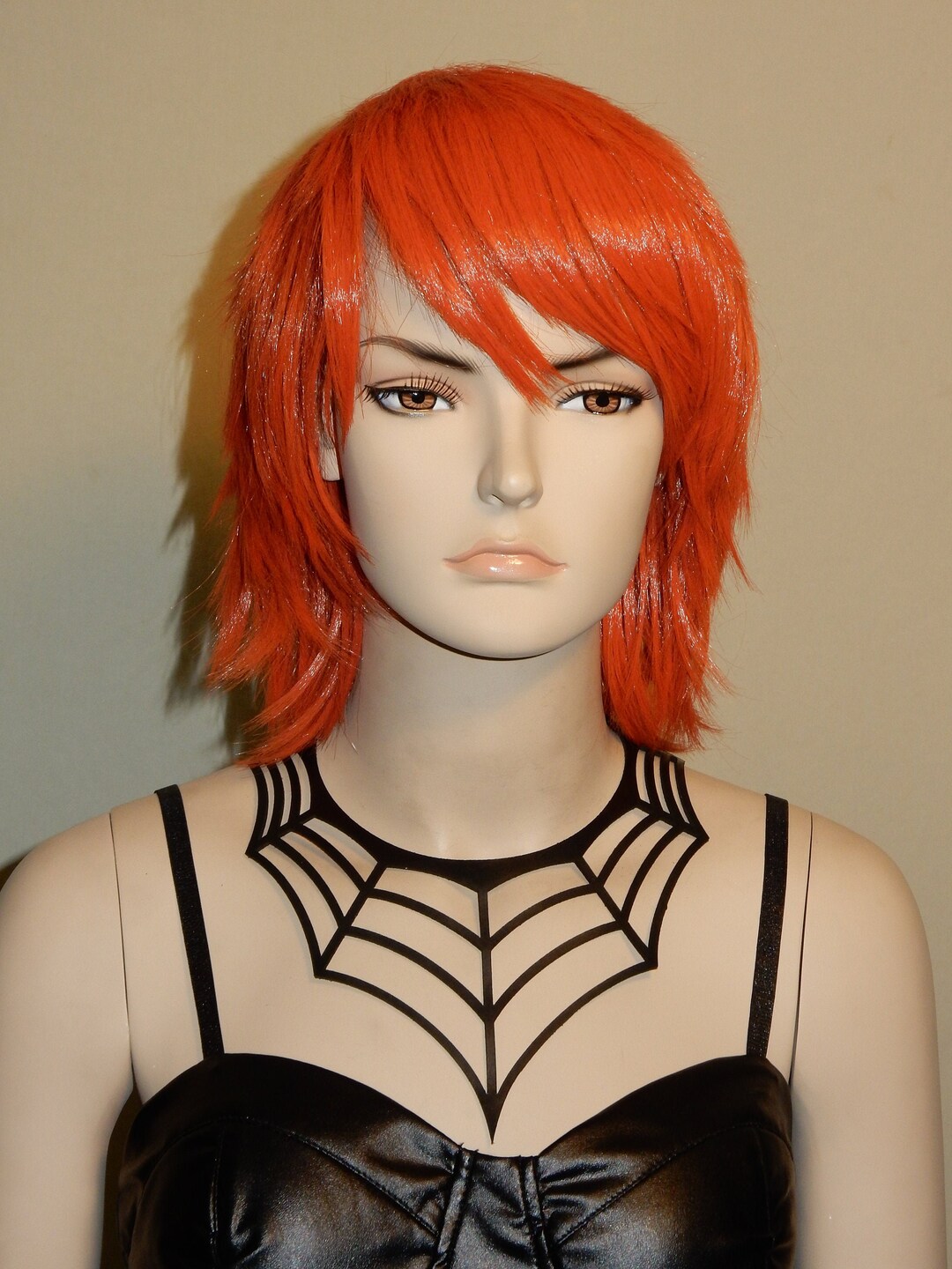 Goth Leather Spider Web Choker Necklace - Etsy