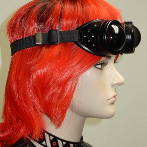 Black Goggles With Domed Light Grey Lenses - Etsy