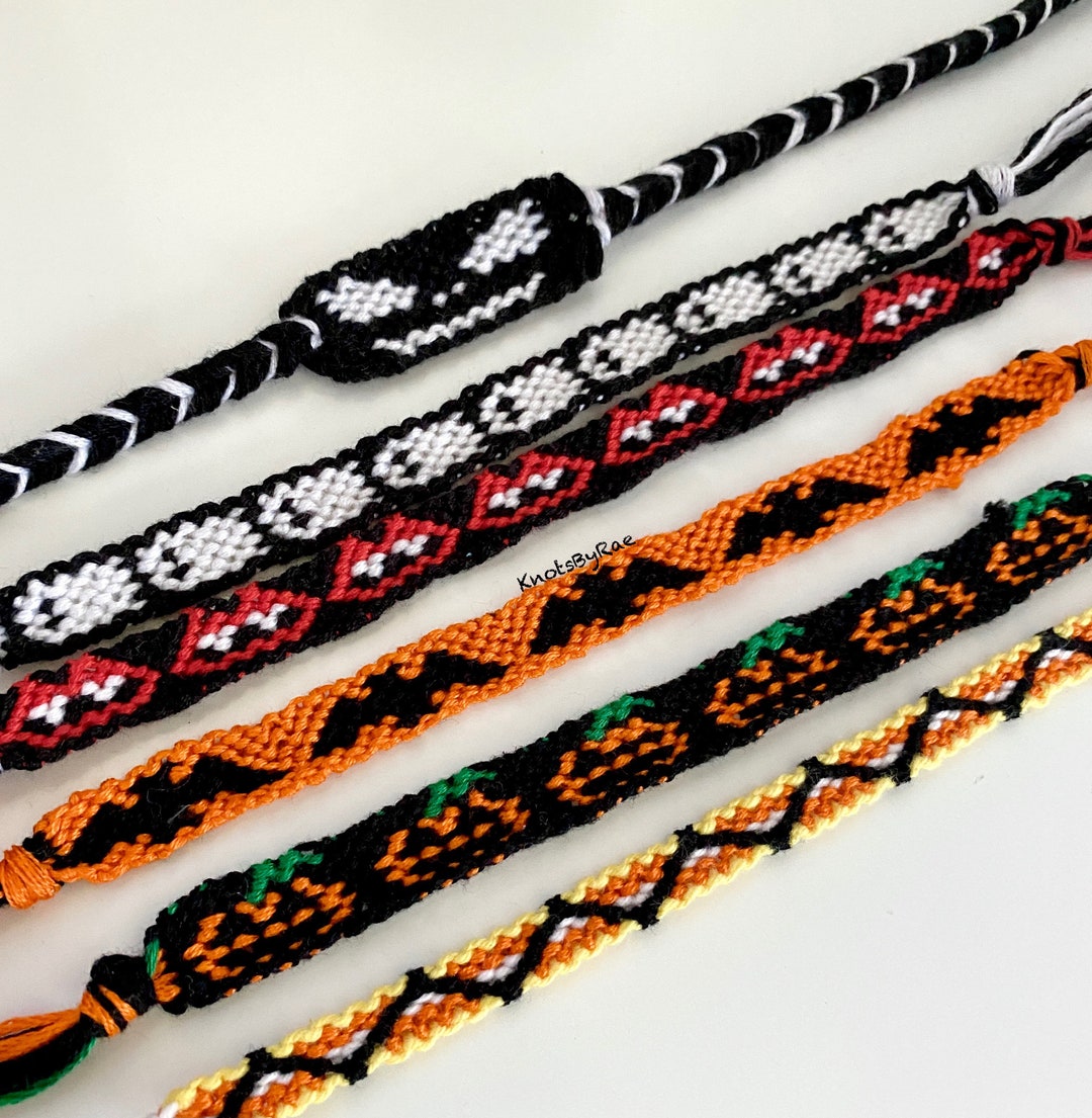 Halloween Friendship Bracelets, Pumpkin, Ghost, Candy Corn, Vampire ...