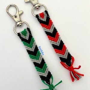 Custom Chevron Thread Keychains, Friendship Bracelet, Bag Charm ...