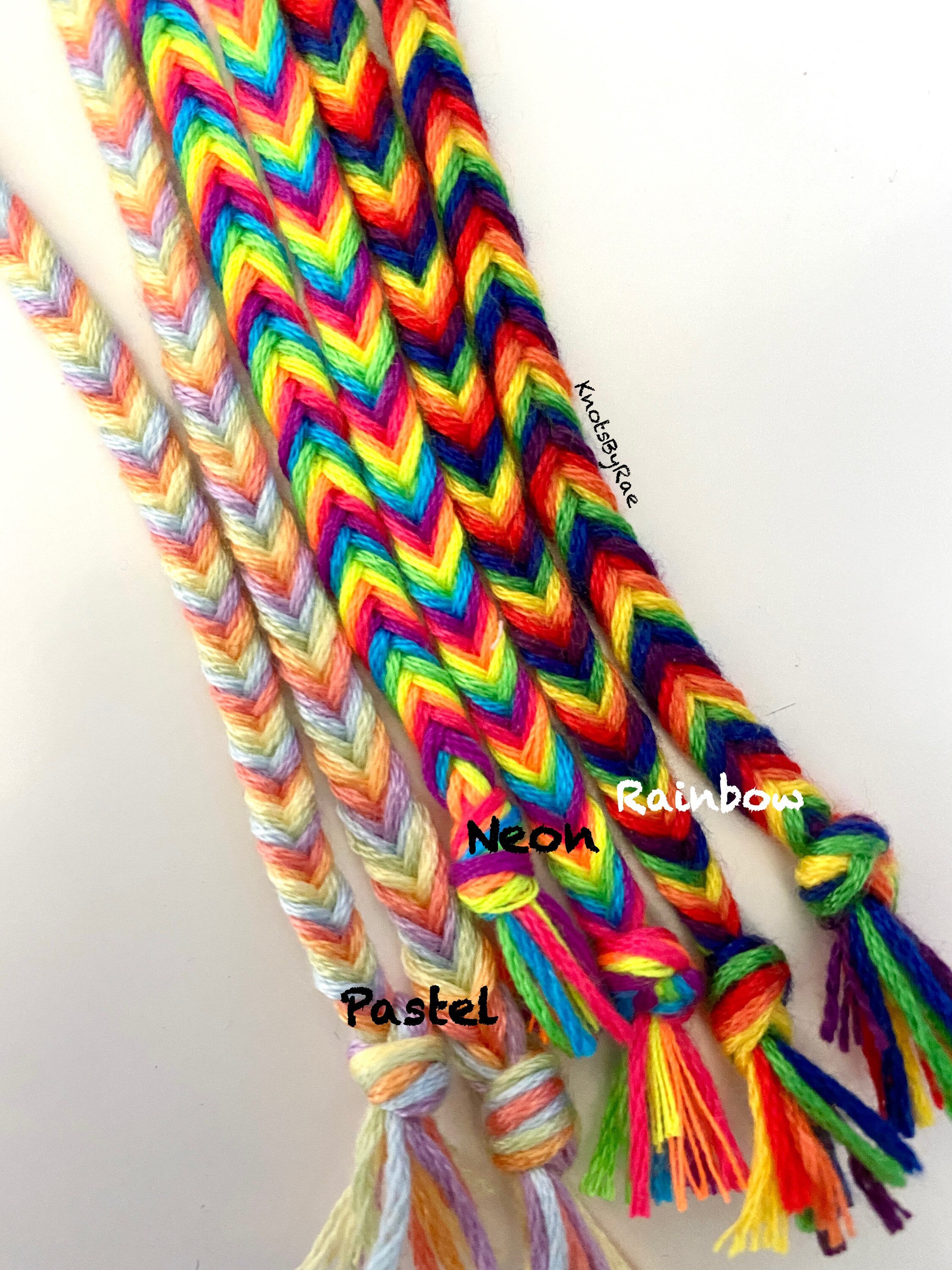 Rainbow Fishtail Bulk Braid Bracelets Friendship Bracelets - Etsy