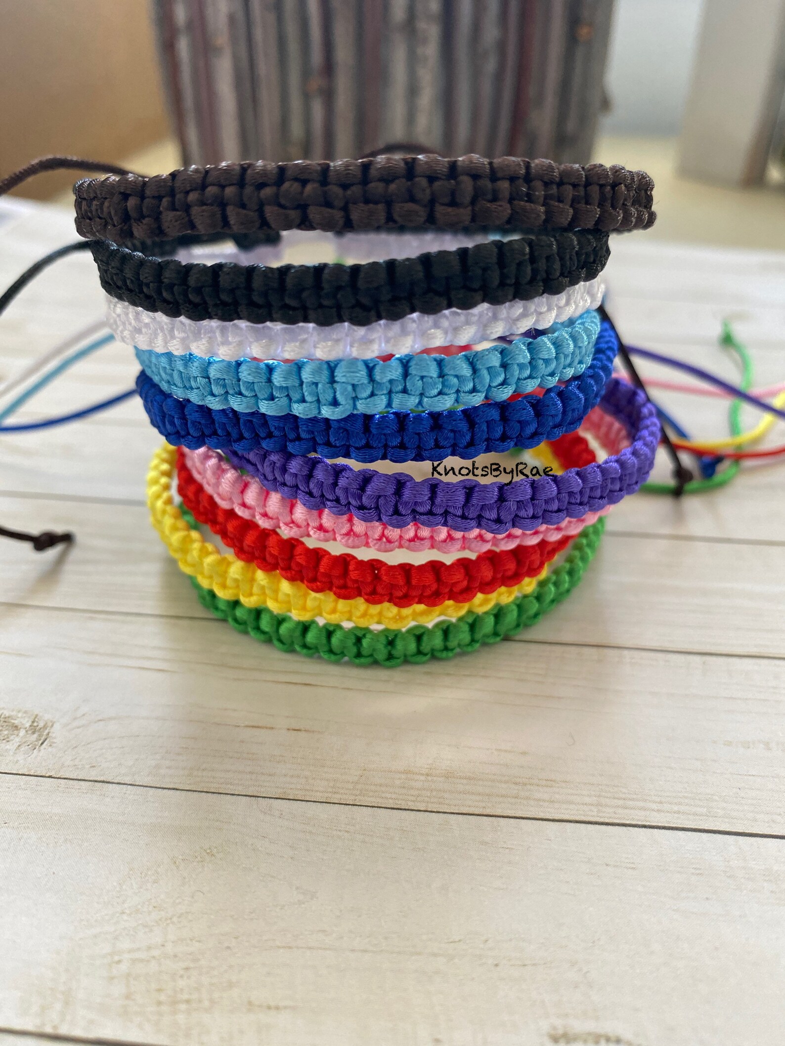 Nylon Macrame Friendship Bracelets in Solid Colours - Etsy Canada