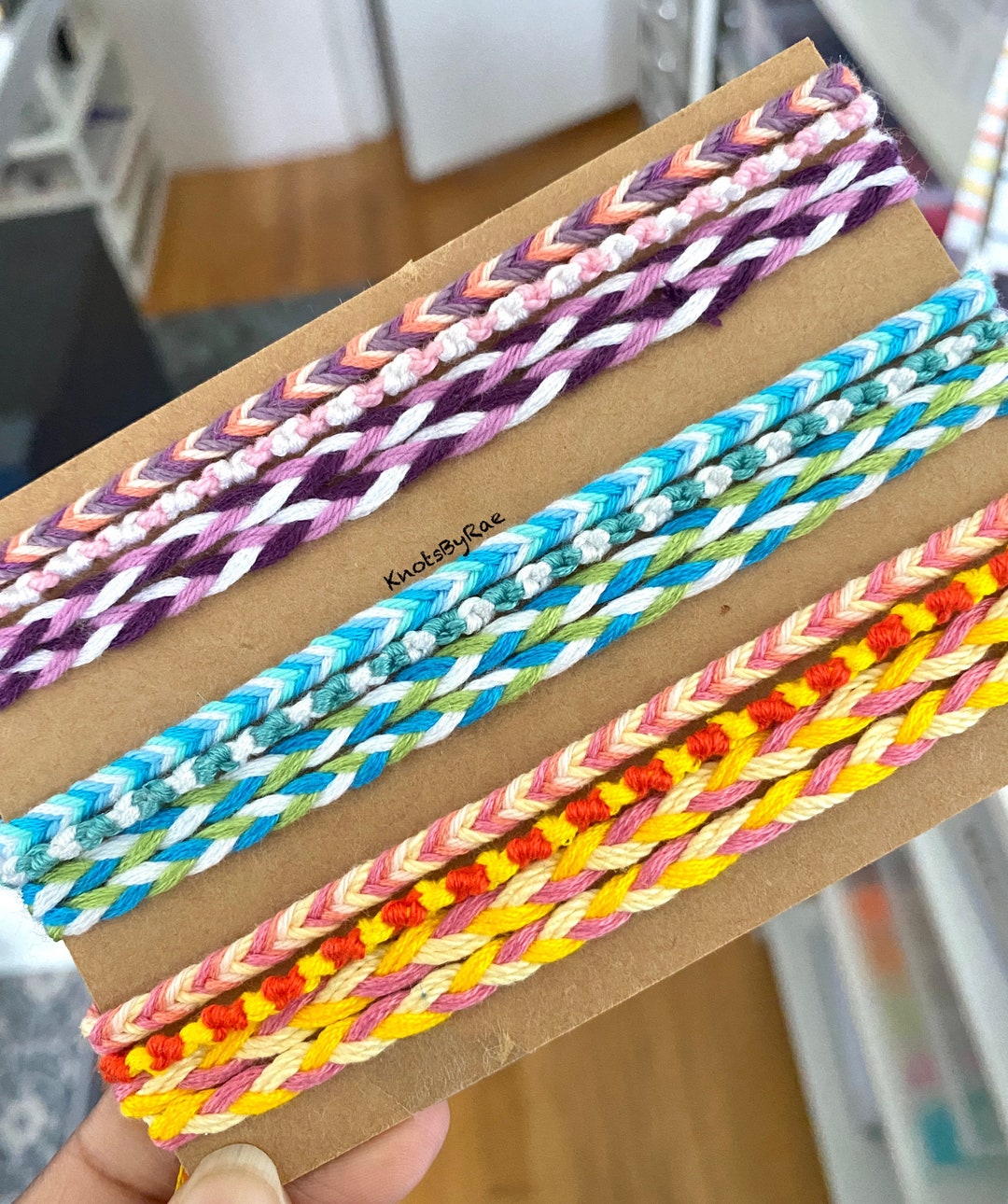 Friendship Bracelet Set, Double Chain Knot Bracelet, Braided Bracelet ...