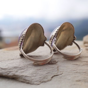 AMETHYST RING Oval Alpaca Silver Ring for Women Ring With - Etsy