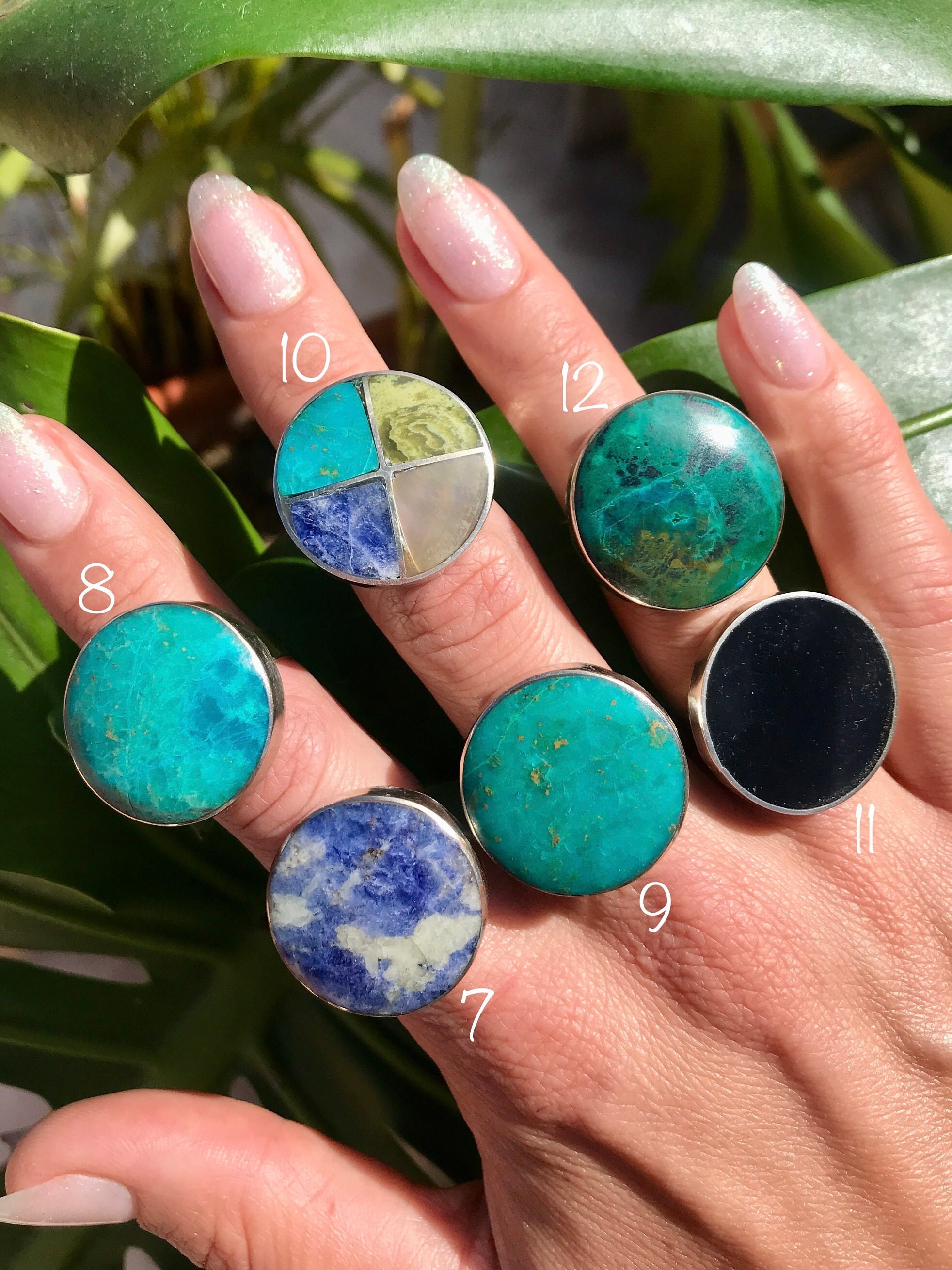 BIG ROUND RING Alpaca Silver Ring for Men and Women Ring | Etsy