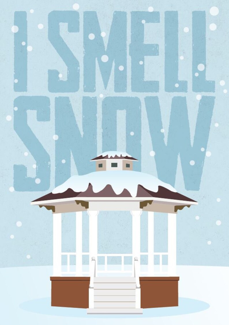 Digital Download Gilmore Girls Inspired 'I Smell Snow' Print Poster A3 ...